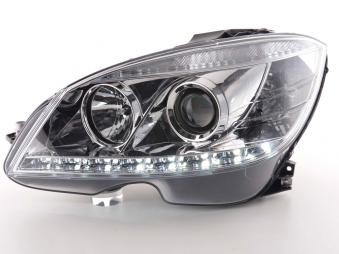 Faros Delanteros Luz Diurna Set Mercedes-Benz Clase C Modelo W204 07-10 ...