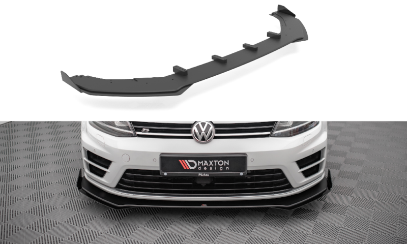 Splitter inferior Delantero Street Pro V.1 + Flaps Volkswagen Golf R ...