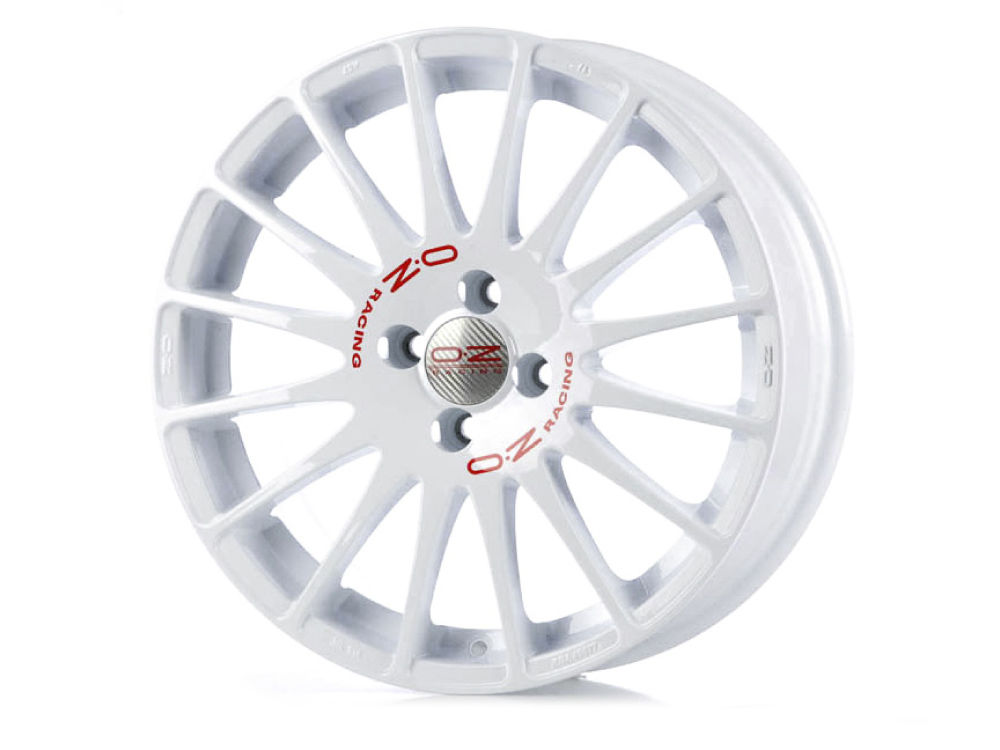 LLANTA SUPERTURISMO WRC 7x16 ET 37 4x100 OZ RACING RACE WHITE RED LETTERING 213,00 ...