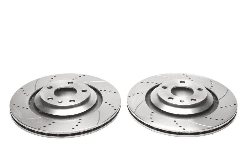 Juego de discos de freno deportivos TA Technix eje trasero perforado ...